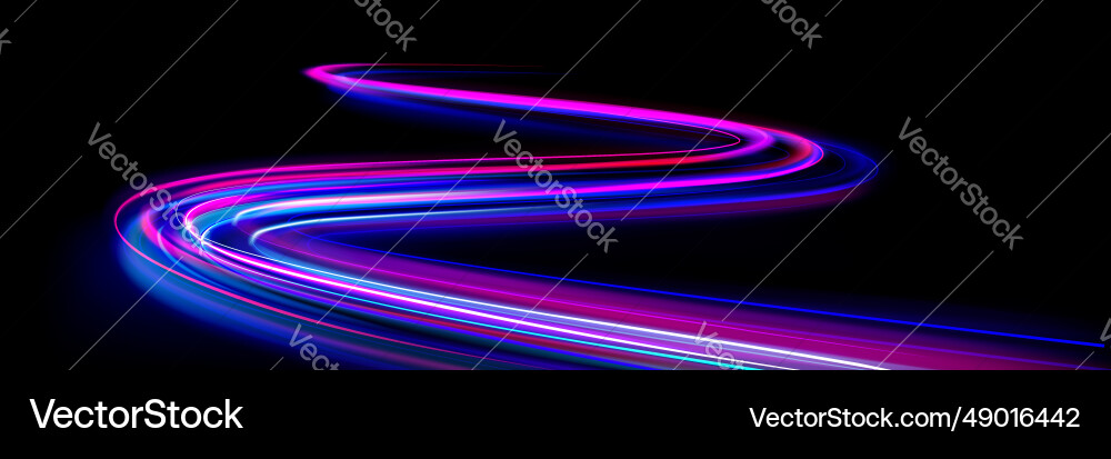Fast speed light motion race effect background Vector Image