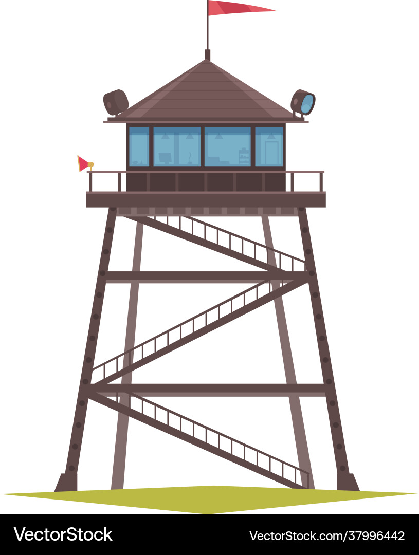 Fire tower icon Royalty Free Vector Image - VectorStock
