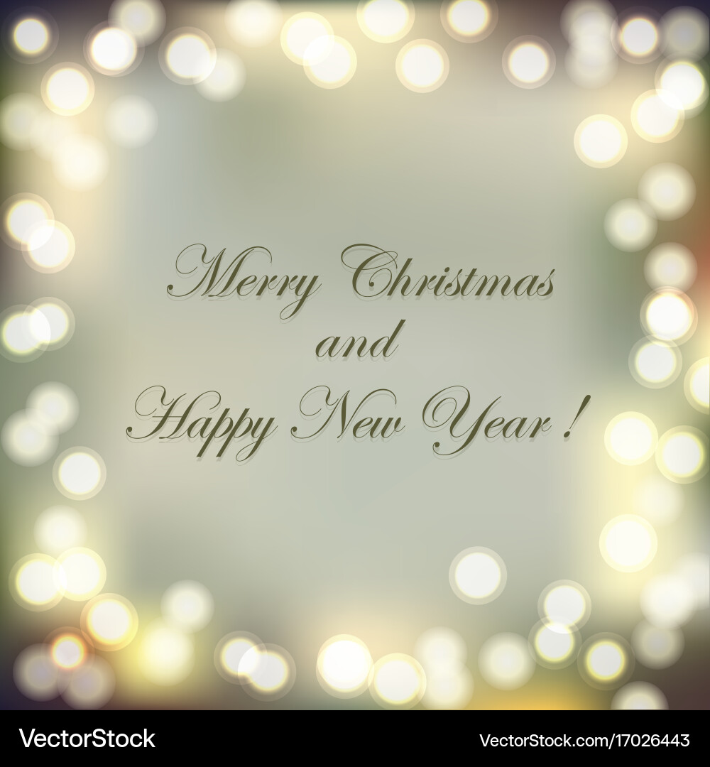 Christmas bokeh background Royalty Free Vector Image