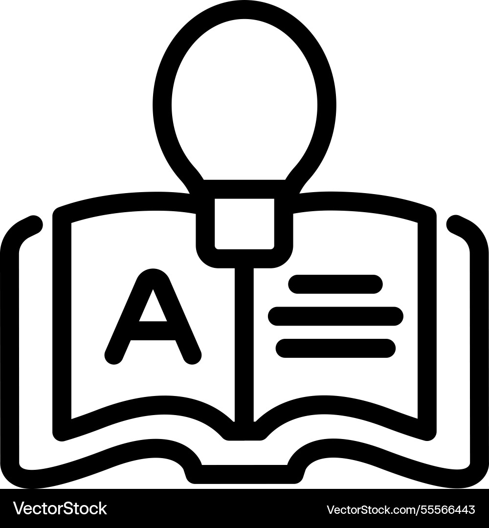 Increase knowledge icon Royalty Free Vector Image