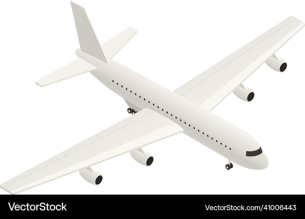 Plane isometric Royalty Free Vector Image - VectorStock