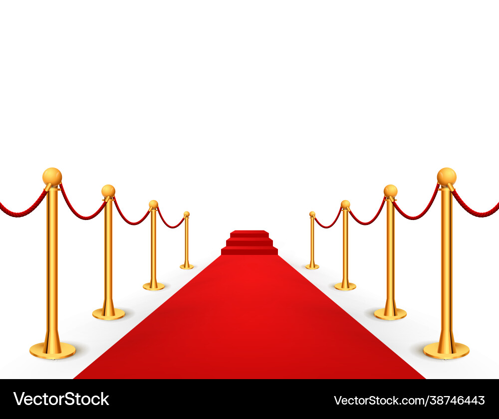 Red Carpet Event Entrance Royalty Free Vector Image
