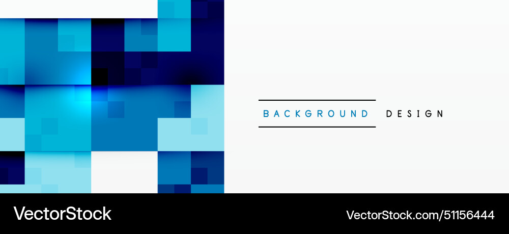 A blue and white background with squares Vector Image