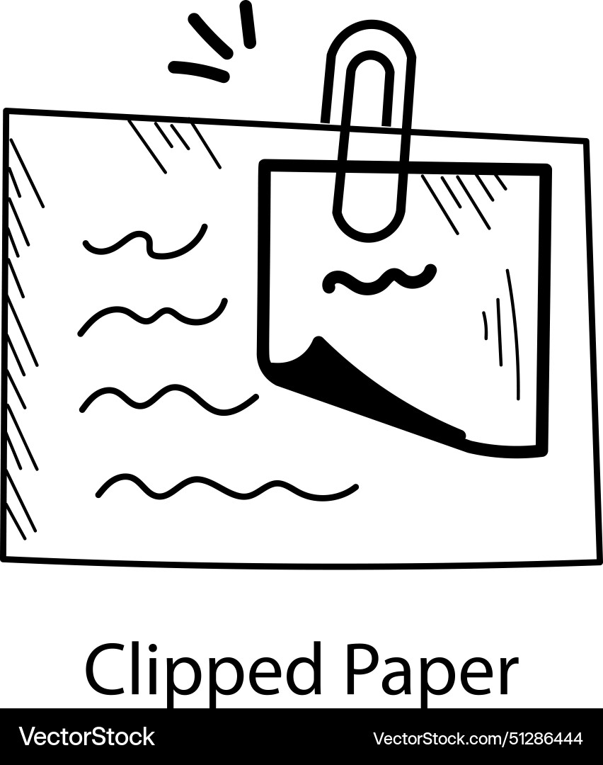 Clipped paper Royalty Free Vector Image - VectorStock