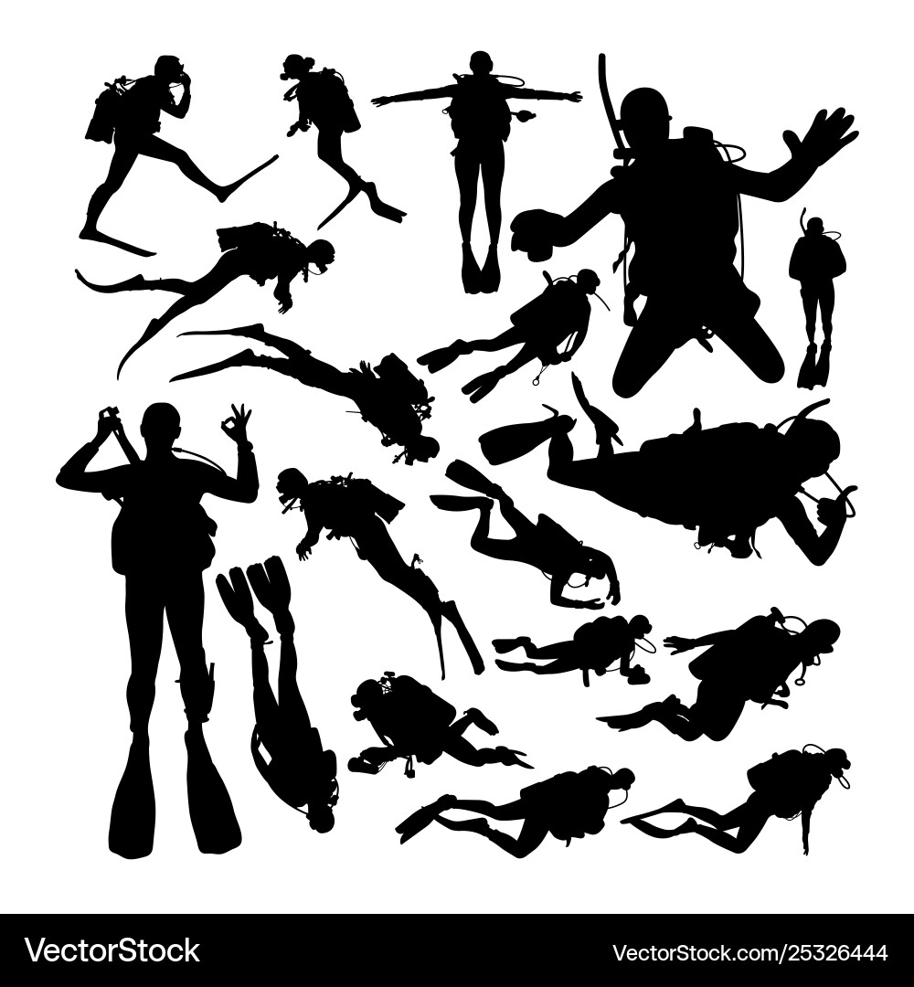 Freediver Vector Images (over 790)