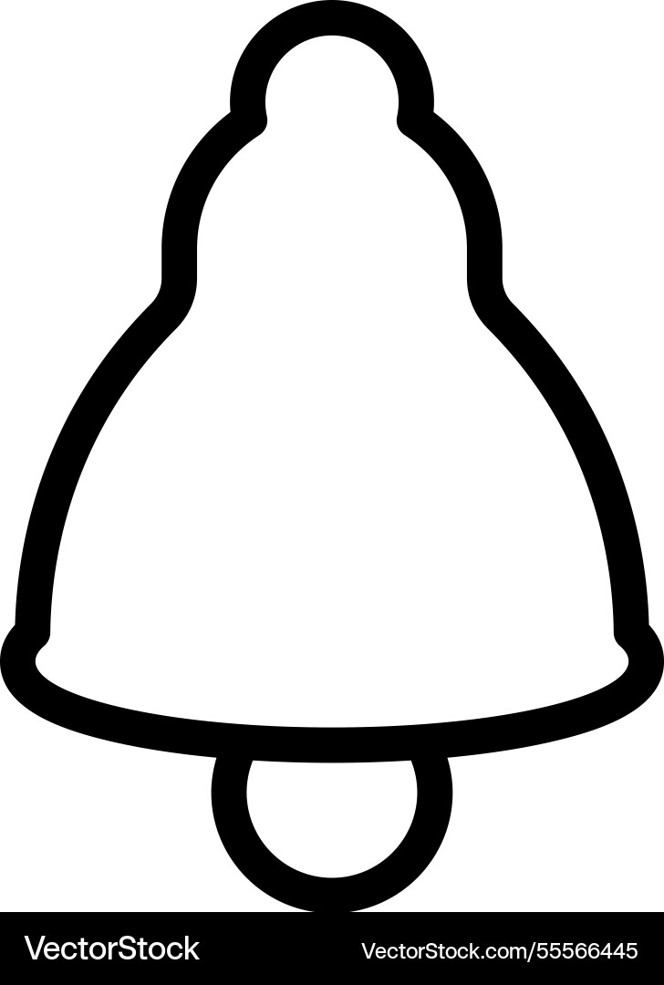 Alert bell icon Royalty Free Vector Image - VectorStock