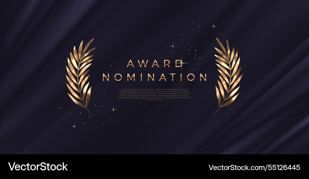 Award nomination - design template Royalty Free Vector Image