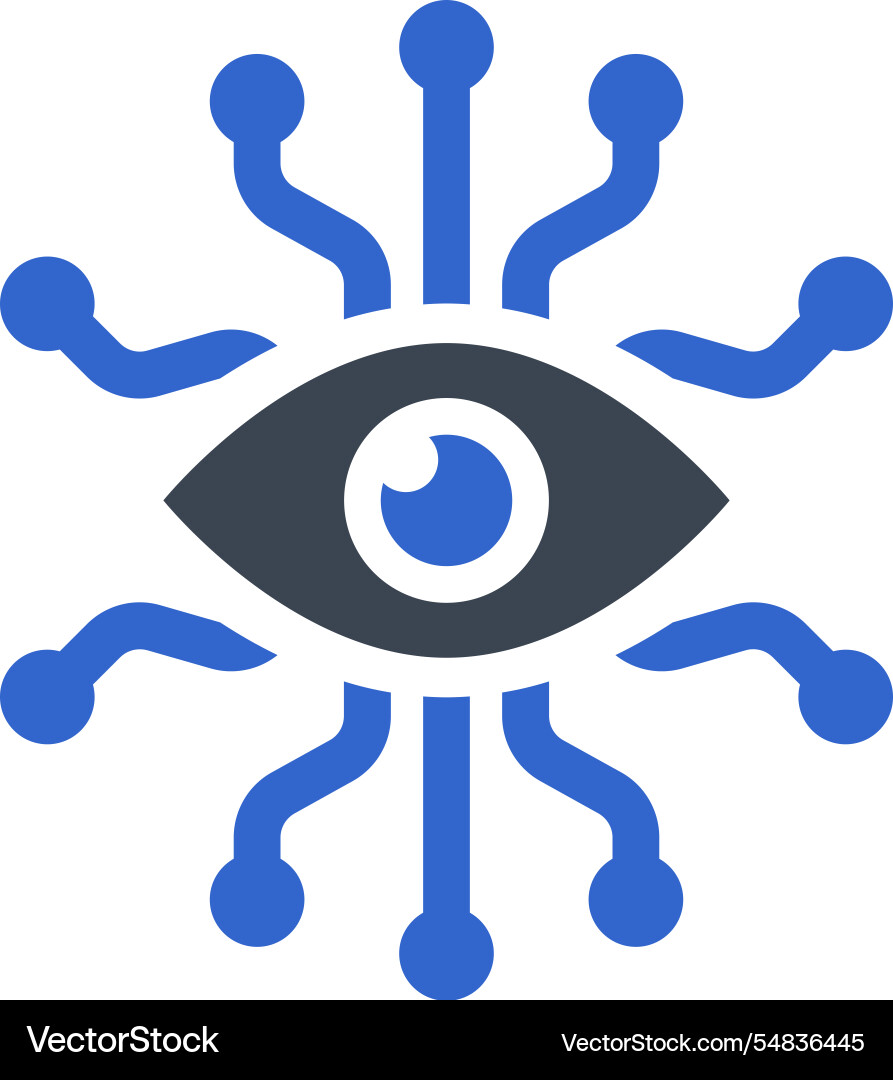Cyber eye icon Royalty Free Vector Image - VectorStock