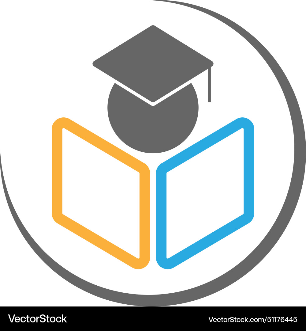 Education logo icon design Royalty Free Vector Image