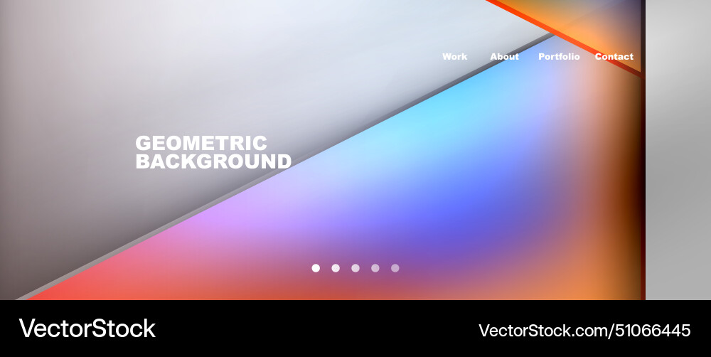 It is a geometric background with gradient Vector Image