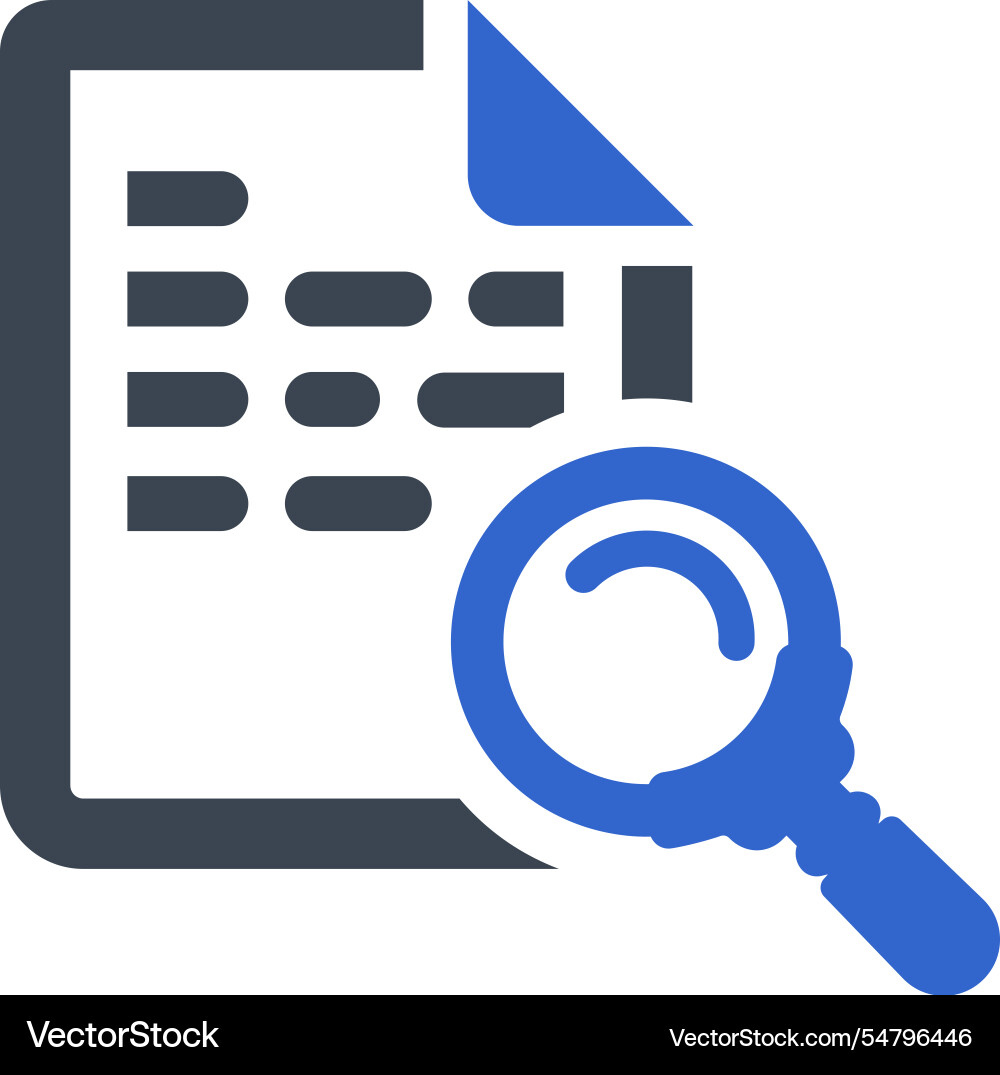 Data search icon Royalty Free Vector Image - VectorStock