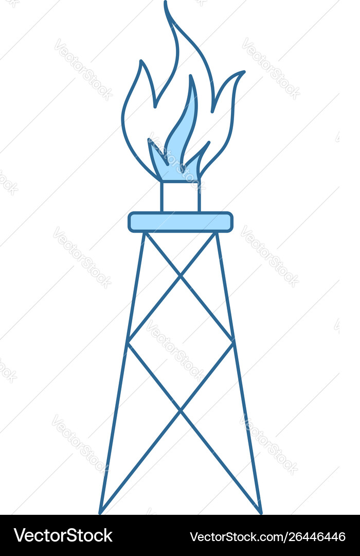 Gas tower icon Royalty Free Vector Image - VectorStock