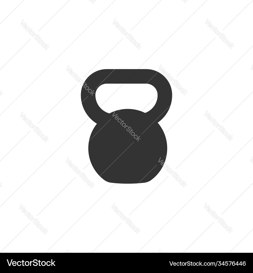 Isolated Kettlebell Icon Royalty Free Vector Image