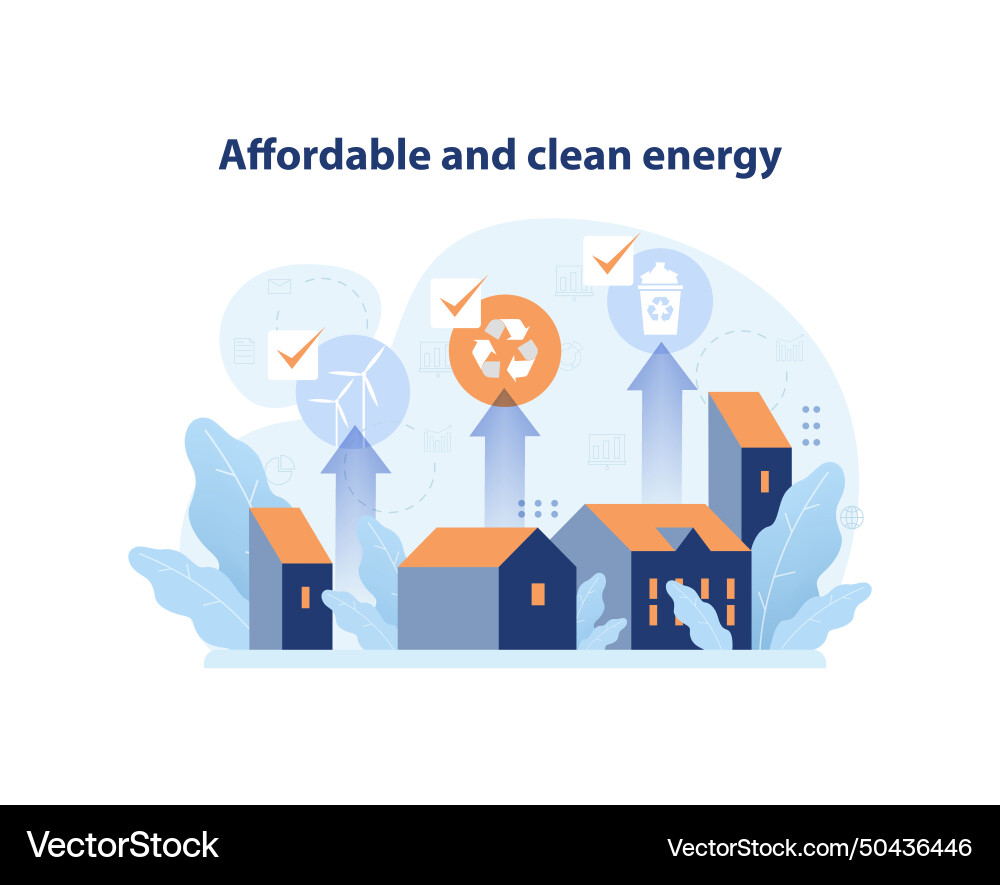 Sdg or sustainable development goal affordable Vector Image