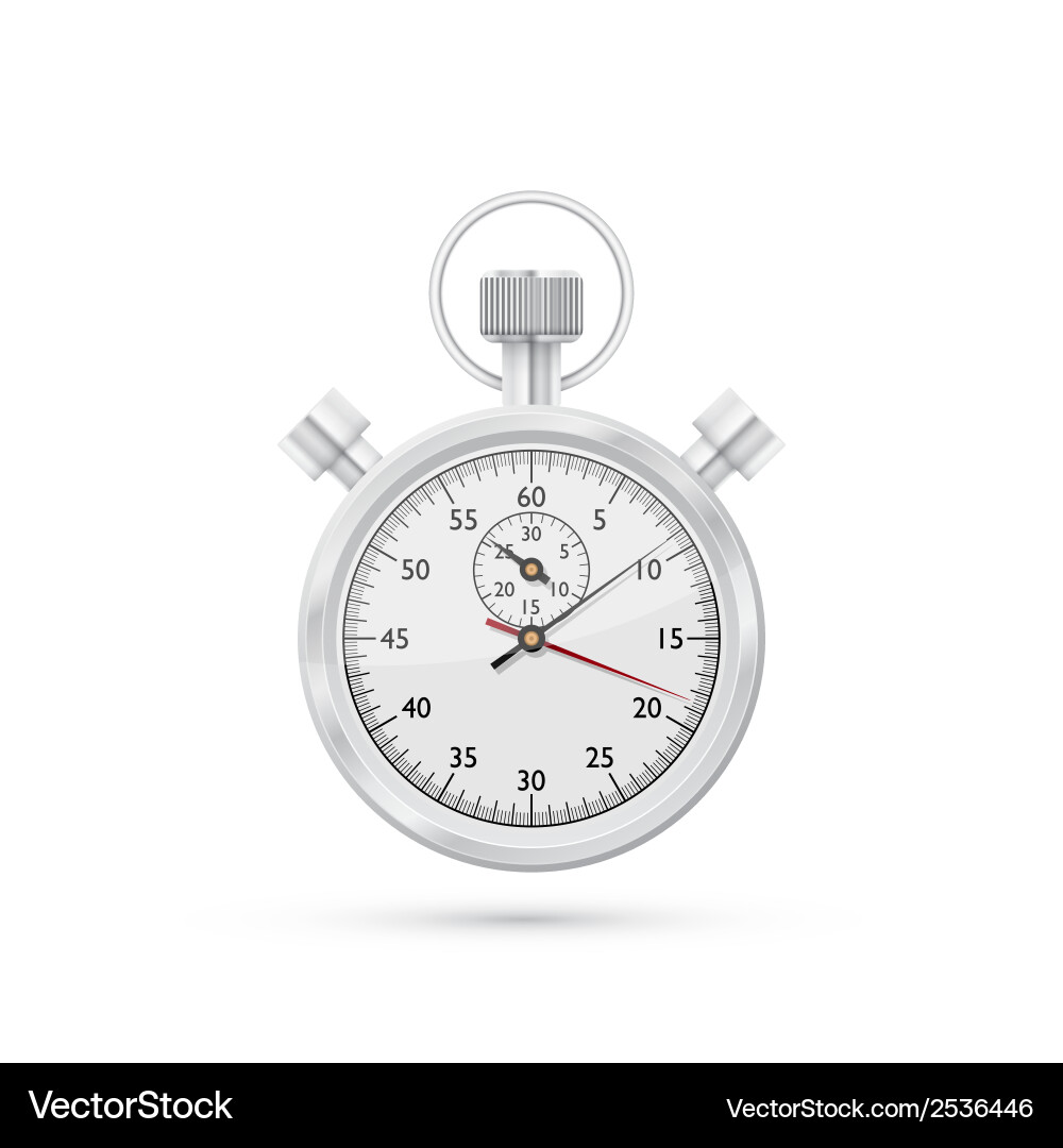 Stop watch Royalty Free Vector Image - VectorStock
