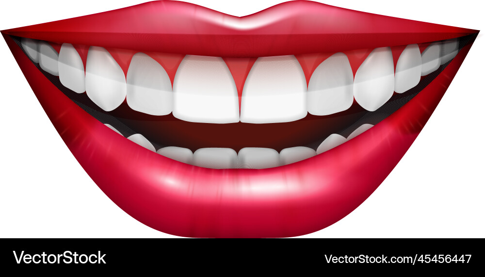 Laughing Female Mouth Royalty Free Vector Image