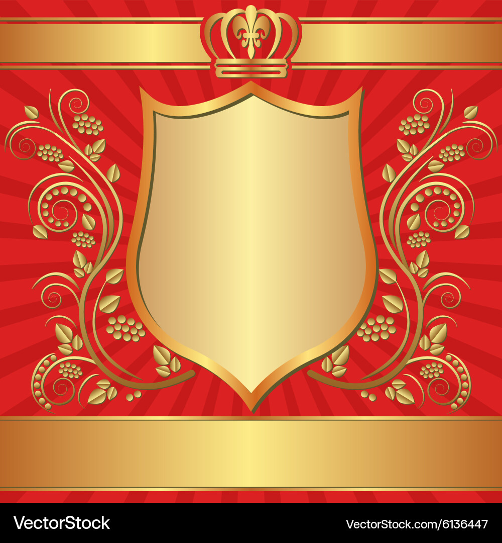 Royal background with ornaments Royalty Free Vector Image