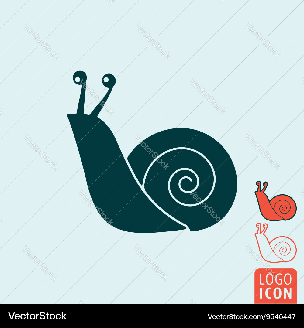 Snail Icon - Shell and Spiral Royalty Free Vector Image