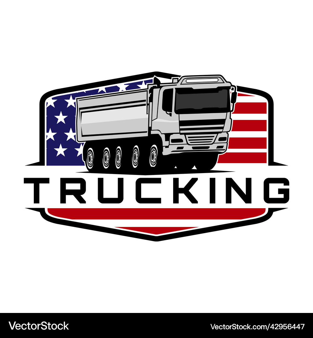 Trucking design Royalty Free Vector Image - VectorStock