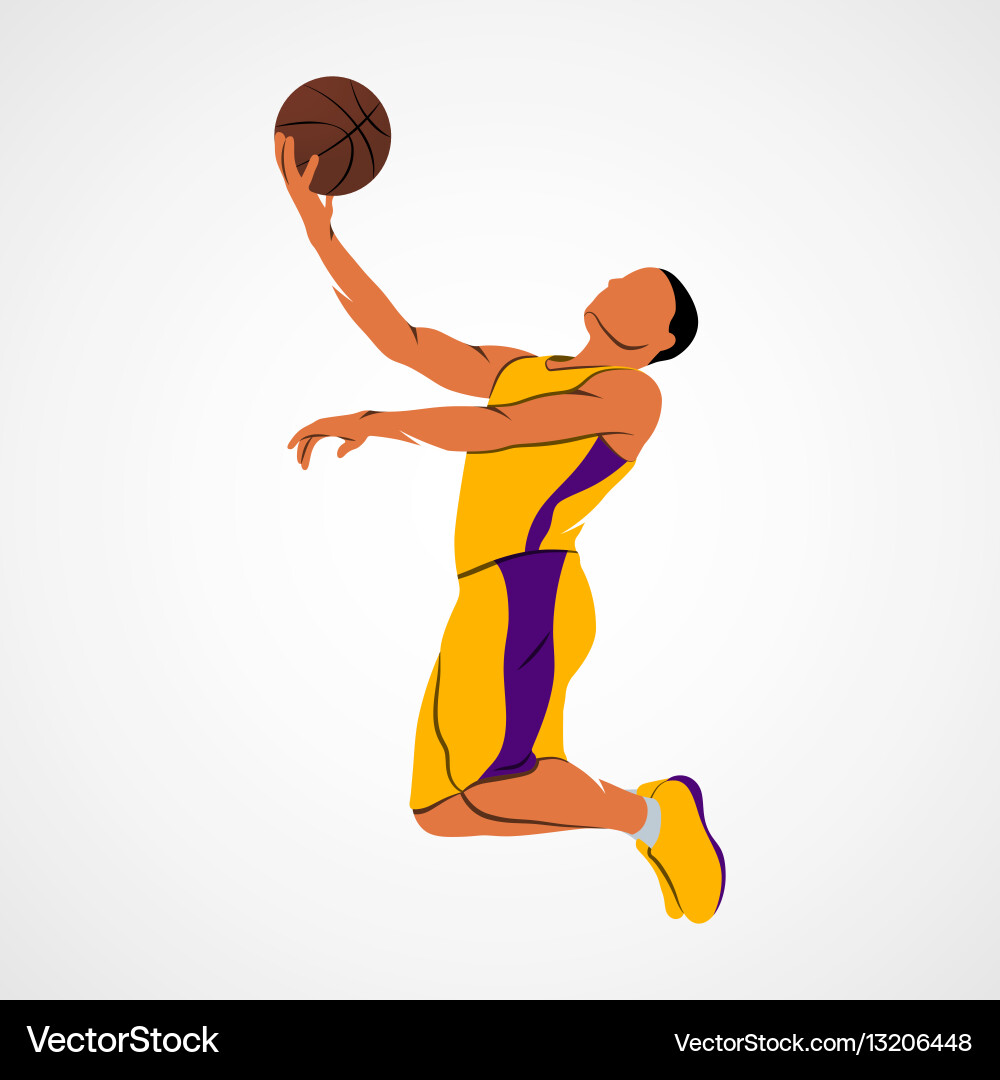 Abstract Basketball Player Royalty Free Vector Image