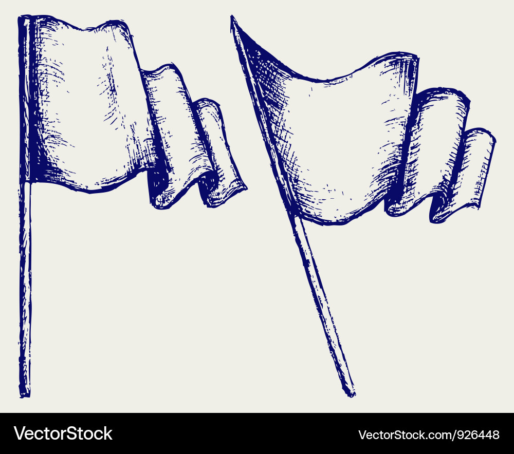 Hand Drawn Flag Illustration – Royalty-Free Vector | VectorStock