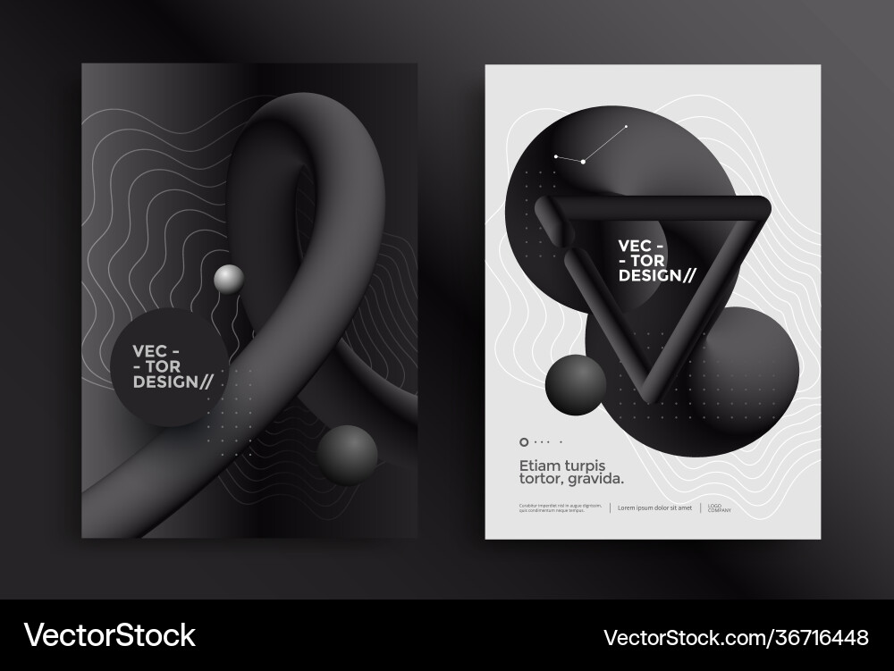 Poster-Design mit Flüssigkeit 3d Formen im Neumorphismus