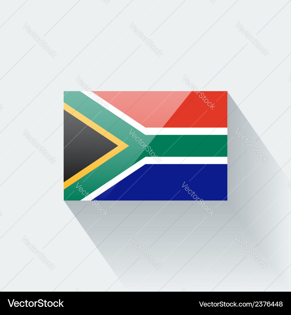 South Africa Flag Icon Royalty Free Vector Image