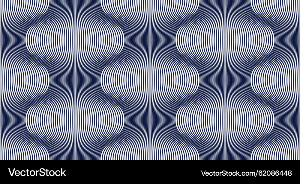 Wavy Line Pattern - Blue & White – Royalty-Free Vector | VectorStock