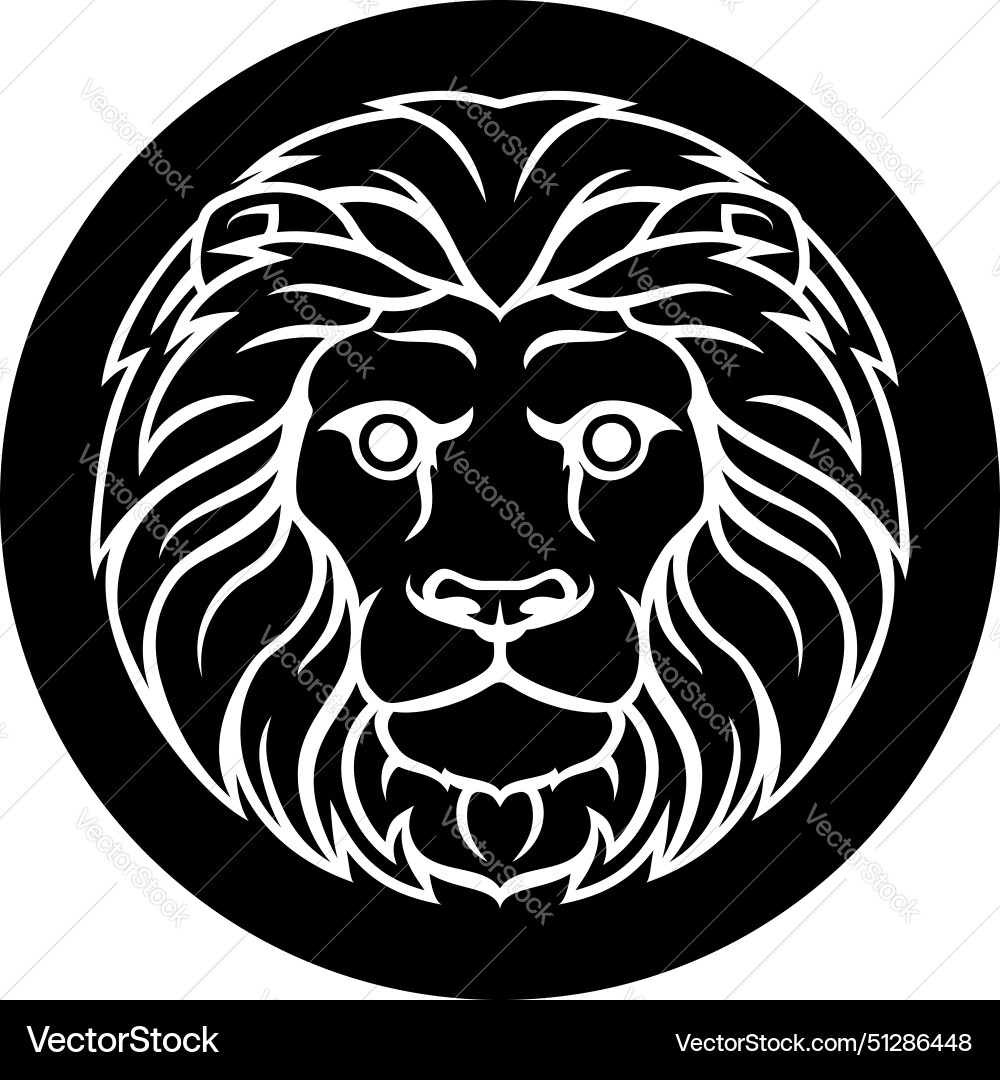 Zodiac signs leo lion Royalty Free Vector Image