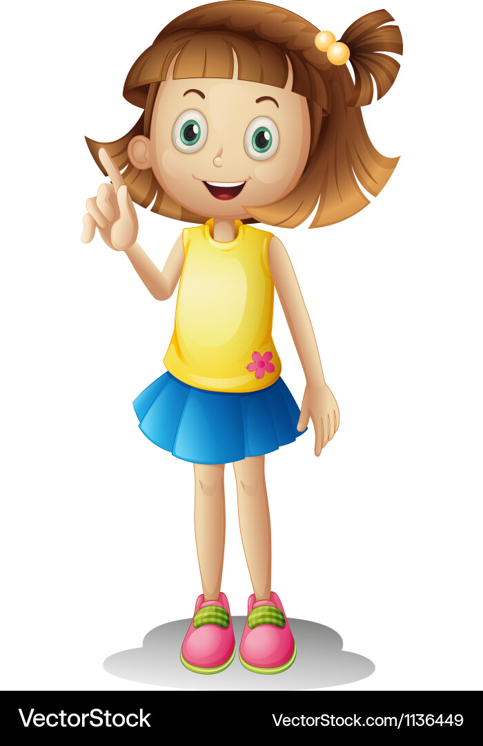 A girl Royalty Free Vector Image - VectorStock