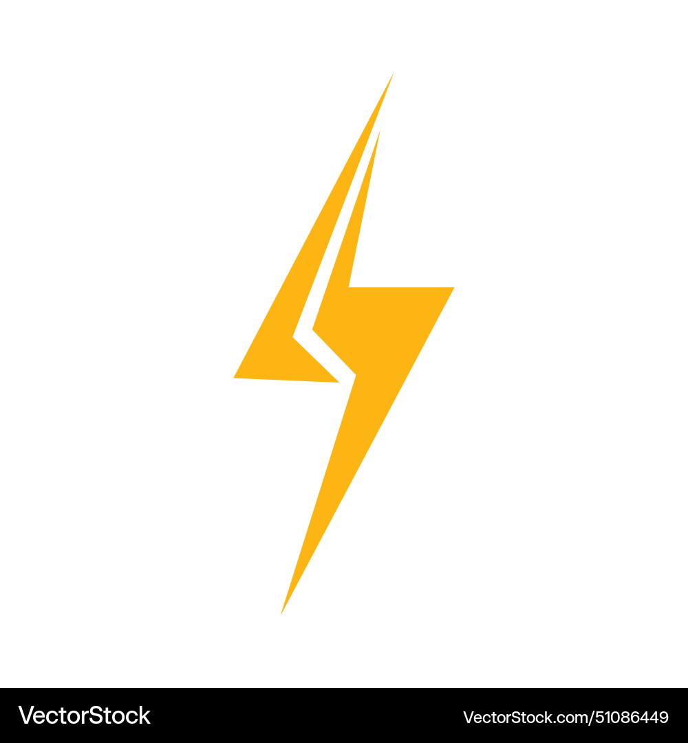 Lightning electric power logo design element Vector Image