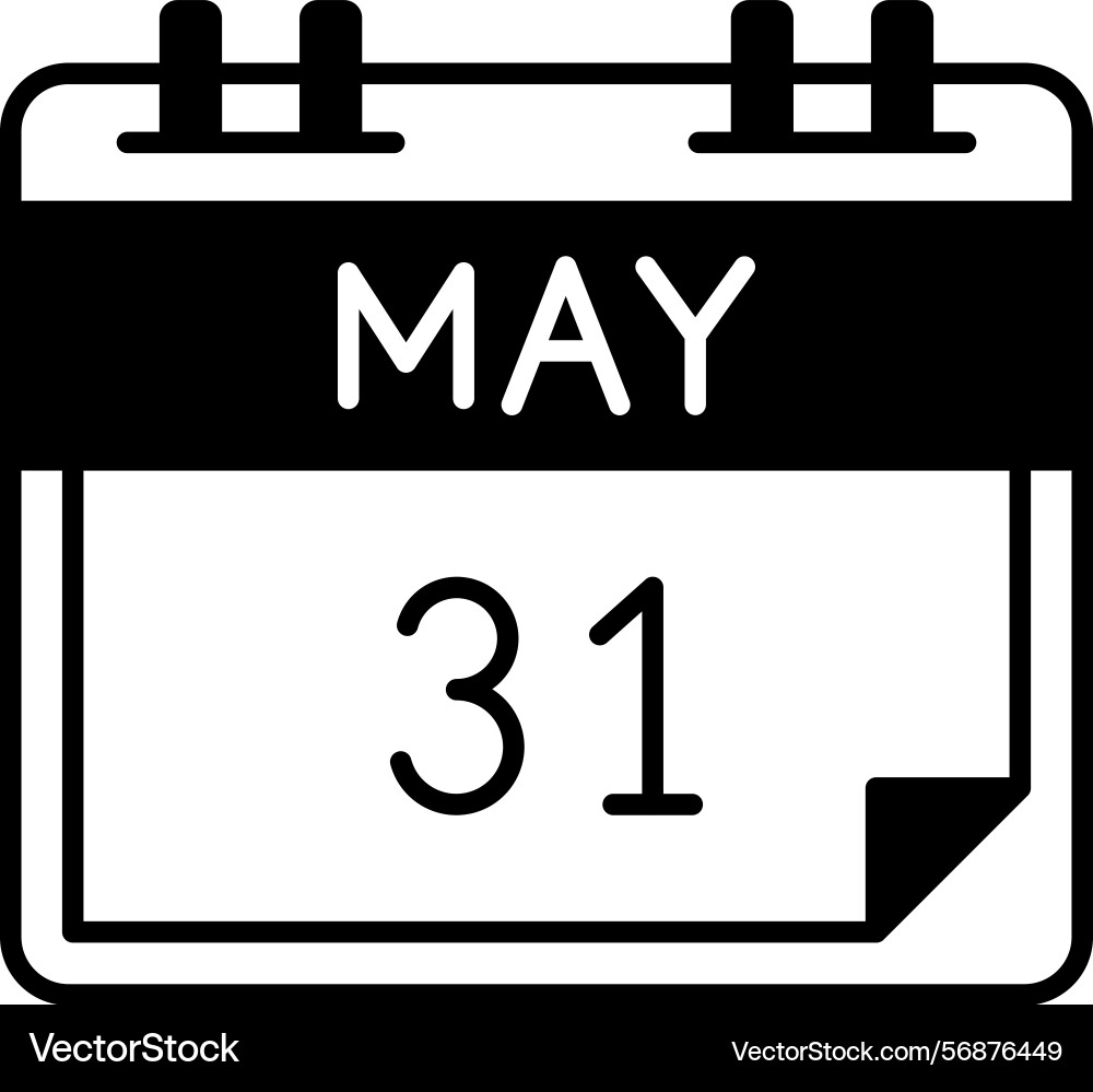 May 31 icon Royalty Free Vector Image - VectorStock