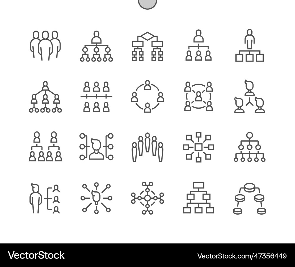 Organization chart hierarchy structure Royalty Free Vector
