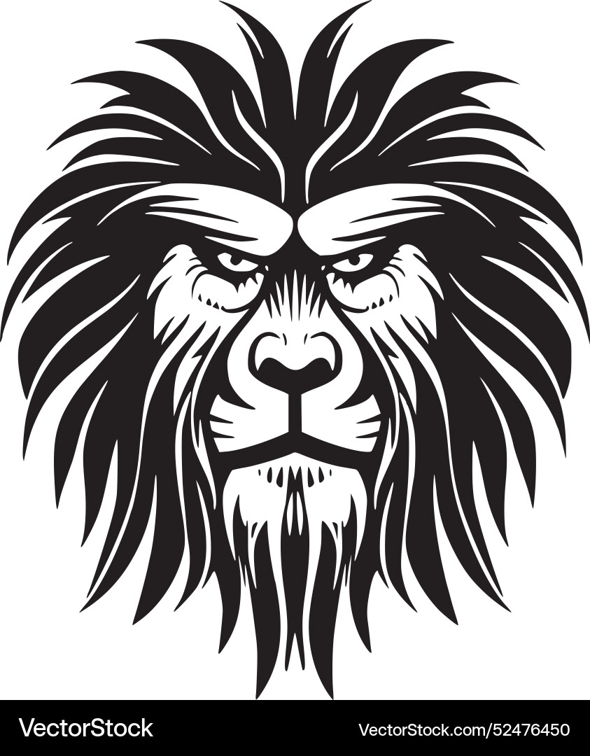 Baboon - minimalist and simple silhouette Vector Image