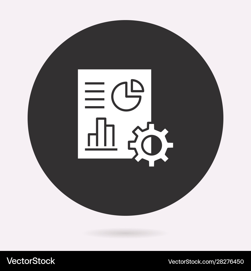 Reporting - icon isolated Royalty Free Vector Image