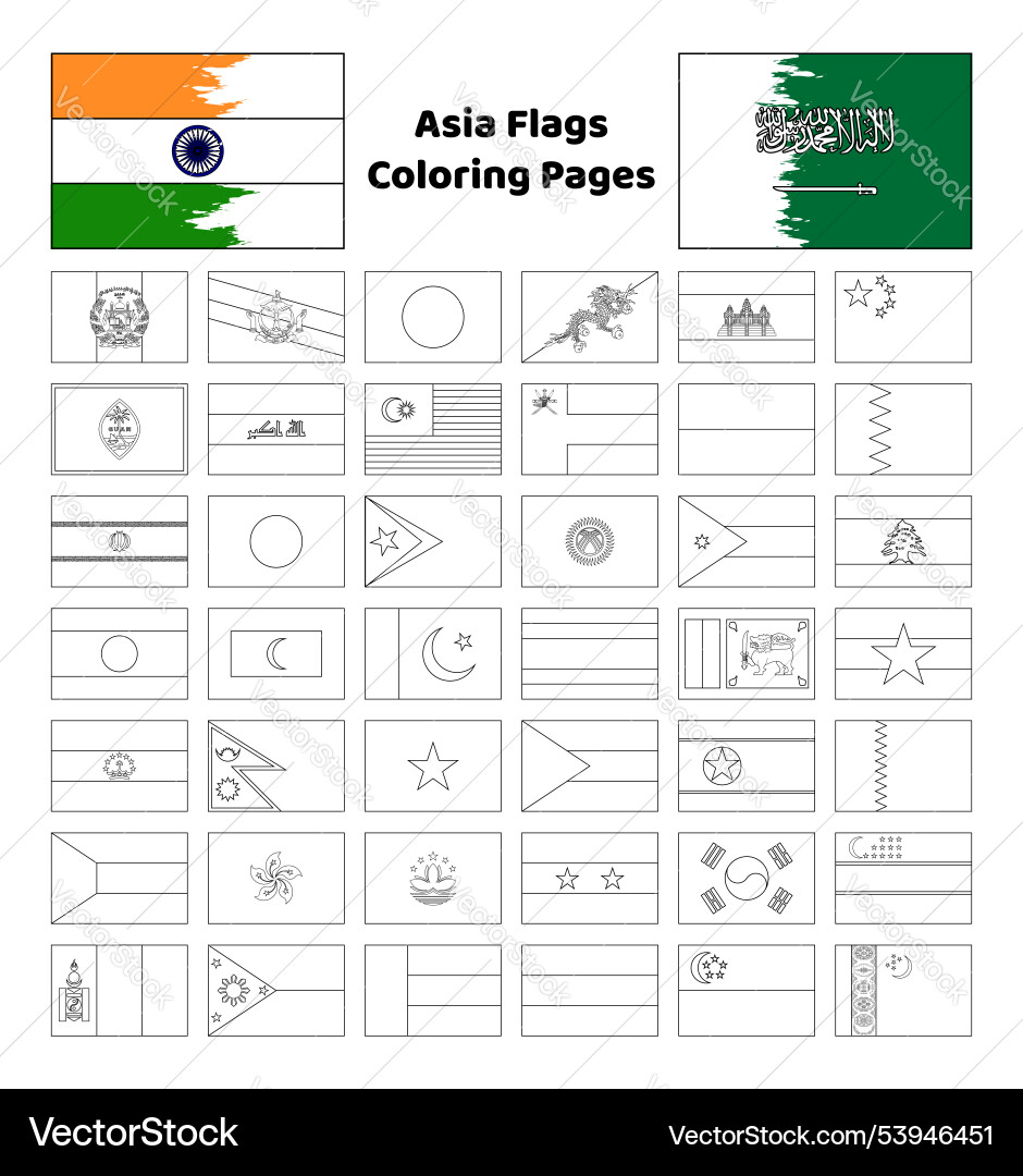 Coloring Pages Flags [2025]