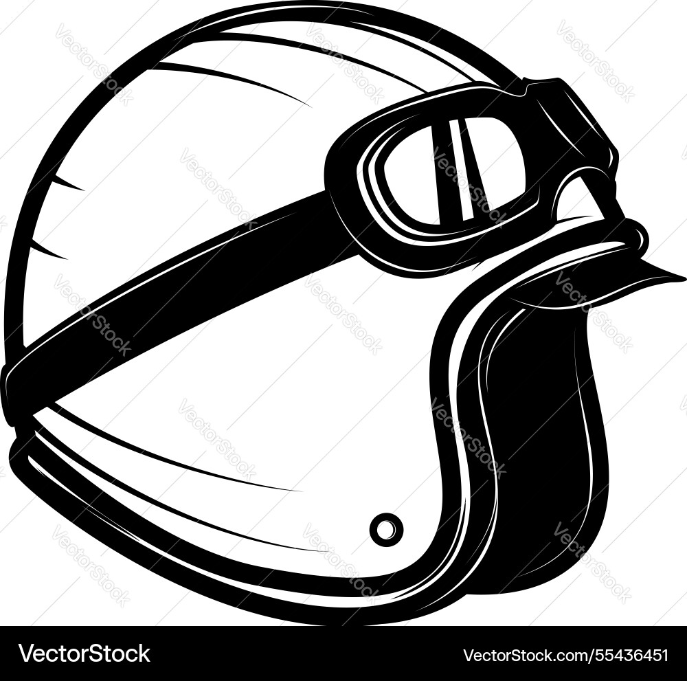 Baker helmet design element for logo label emblem Vector Image