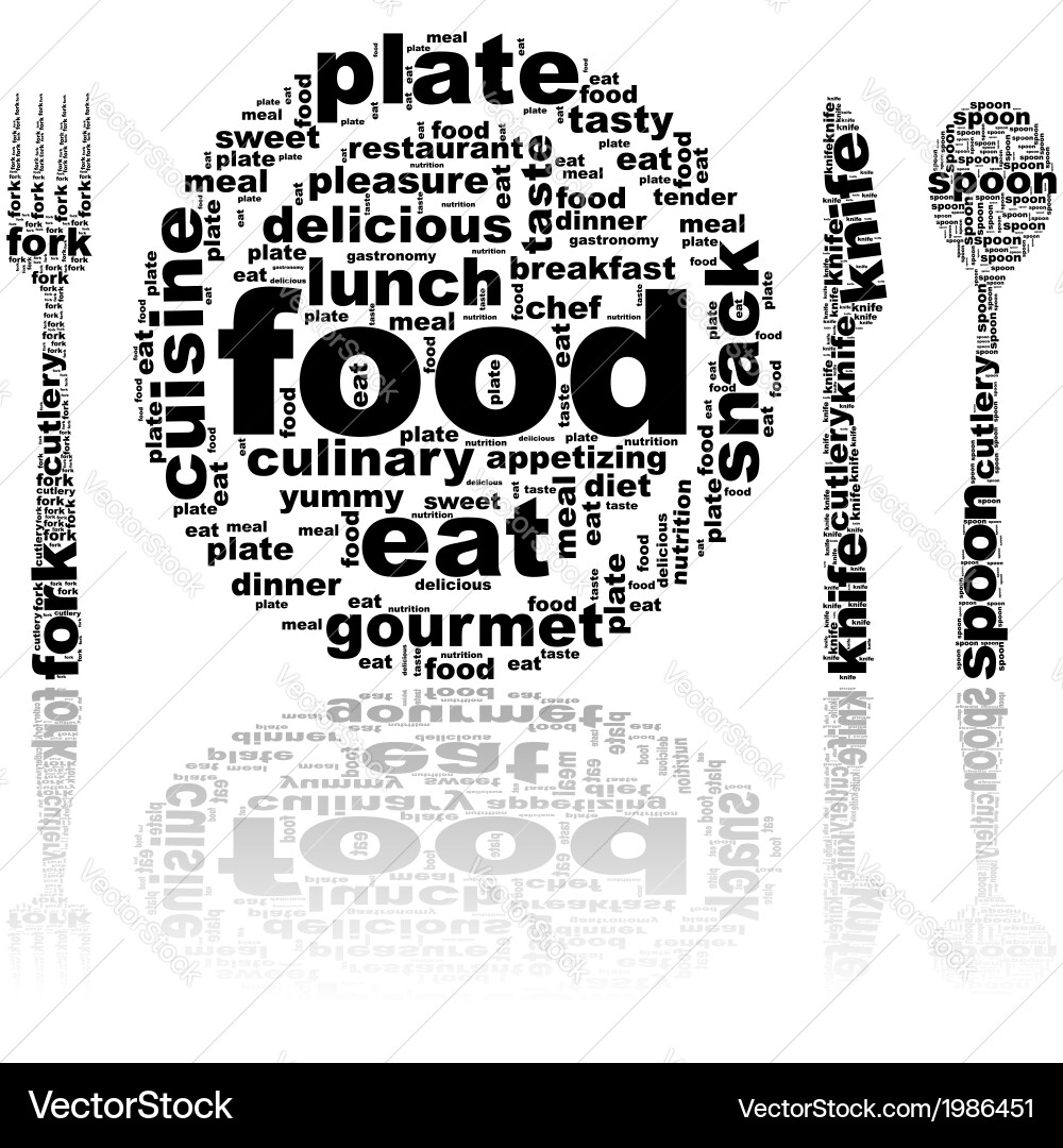Food Word Vector Images (over 24,000)