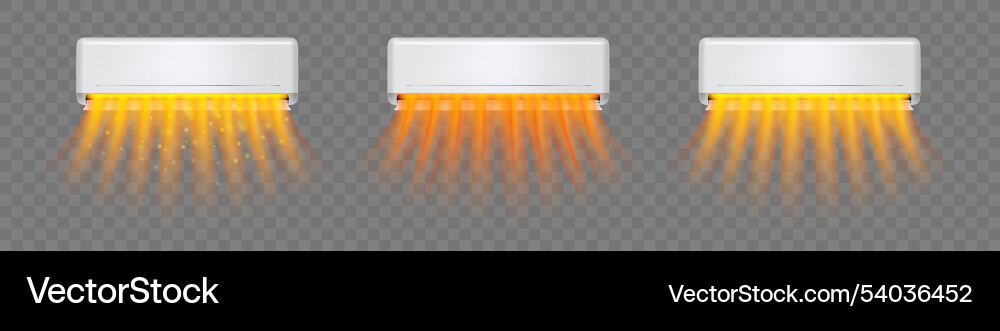 Air conditioner cold and hot flow control Vector Image