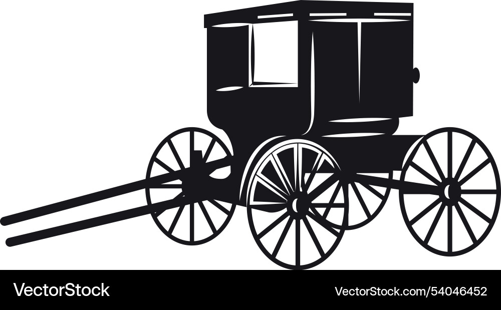 Amish buggy car Royalty Free Vector Image - VectorStock