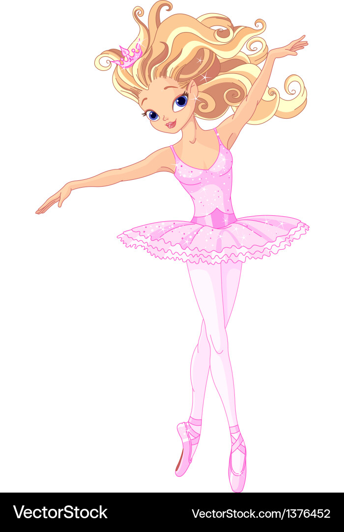 Beautiful ballerina Royalty Free Vector Image - VectorStock