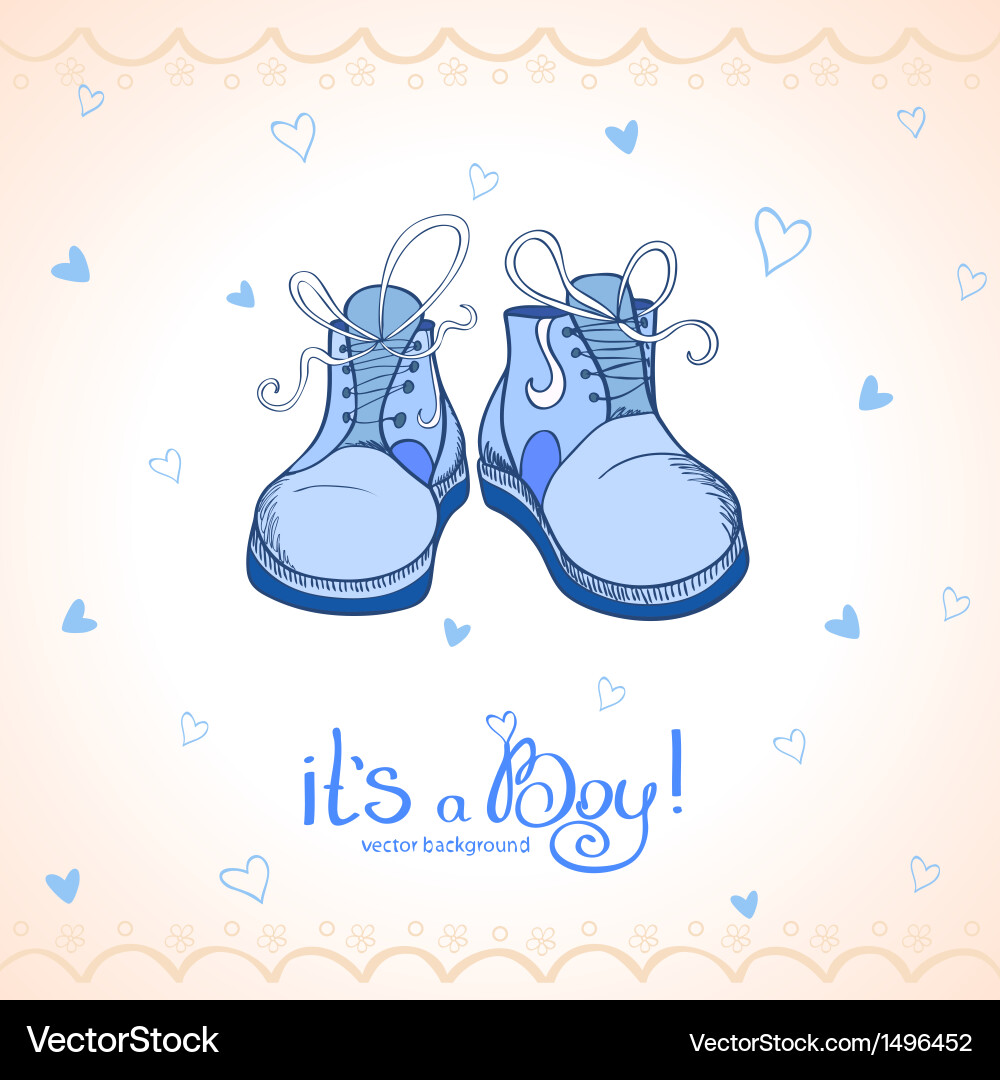 Boy shoes Royalty Free Vector Image - VectorStock