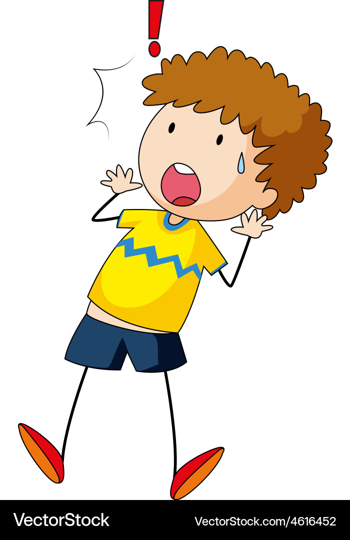 Boy surprised Royalty Free Vector Image - VectorStock