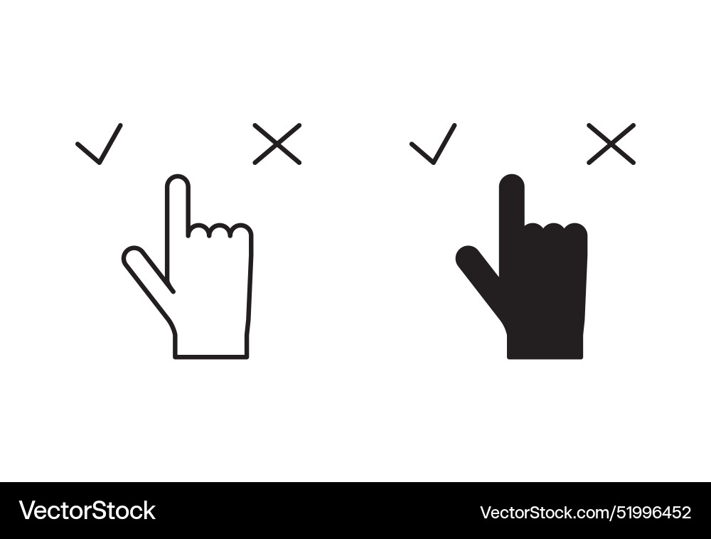 Ethical investment linear art icon set Royalty Free Vector