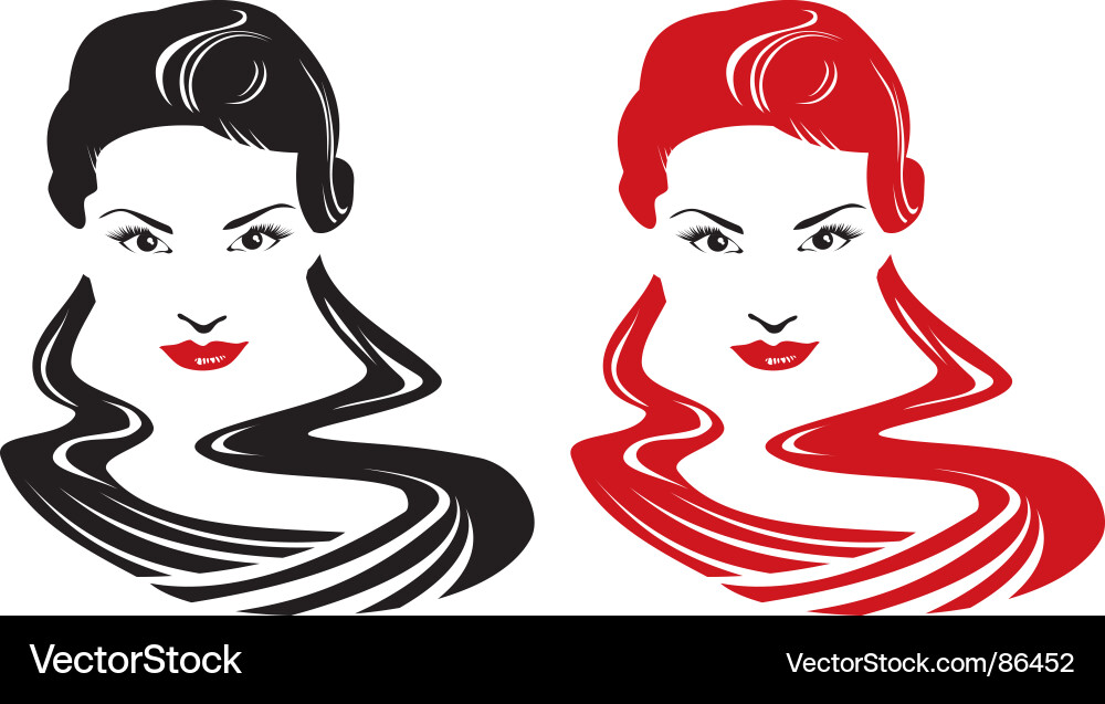 Girls face Royalty Free Vector Image - VectorStock