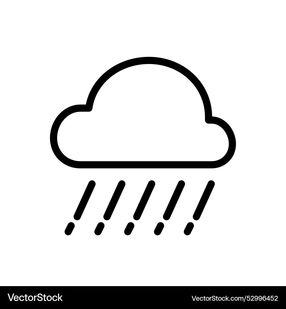 Hail icon logo symbol outline set Royalty Free Vector Image