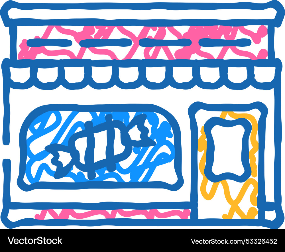 Patisserie street cafe icon doodle Royalty Free Vector Image Patisserie street cafe icon doodle Royalty Free Vector Image