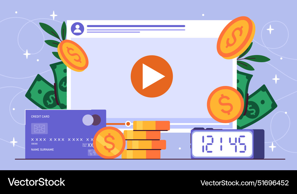 Personal balance management Royalty Free Vector Image