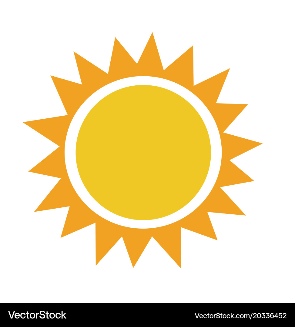 Sunrise sun Royalty Free Vector Image - VectorStock