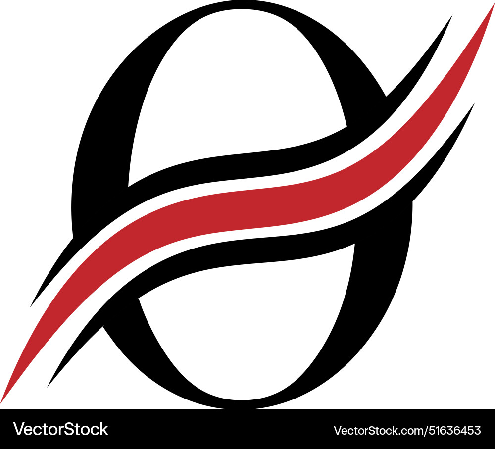 O logo design o letter logo o shape logo Vector Image